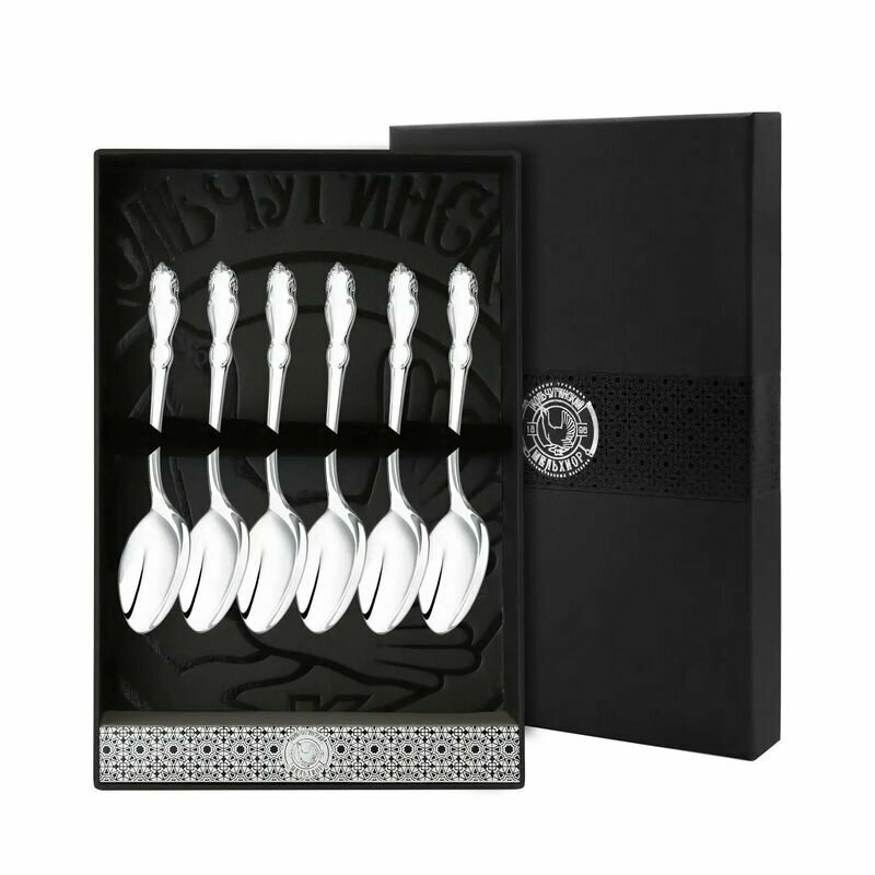 Кольчугинский мельхиор Набор кофейных ложек "Лира" 6 предметов (КМ0490601)