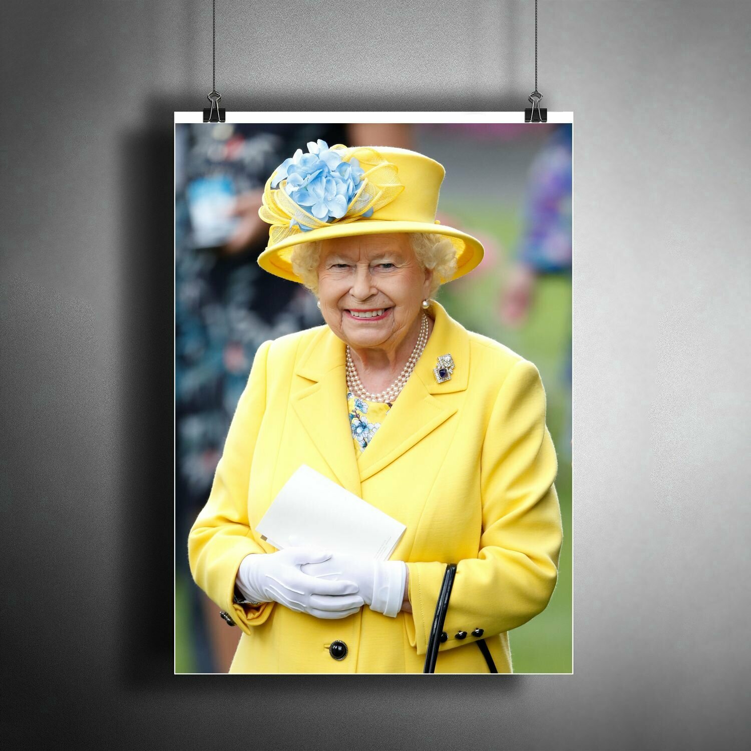 Постер плакат для интерьера "Королева Великобритании Елизавета II. Britain's Queen Elizabeth II" / A3 (297 x 420 мм)