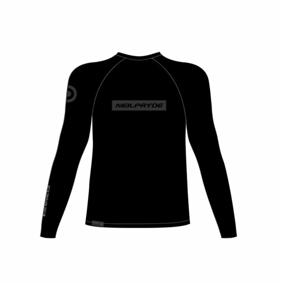 Гидромайка, рашгард мужской для серфинга, сап борда, водного спорта Neilpryde Rise Rashguard L/S C1, черный, размер S