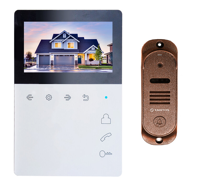 Tantos Elly и Stich (медь) (комплект домофона 4,3" )