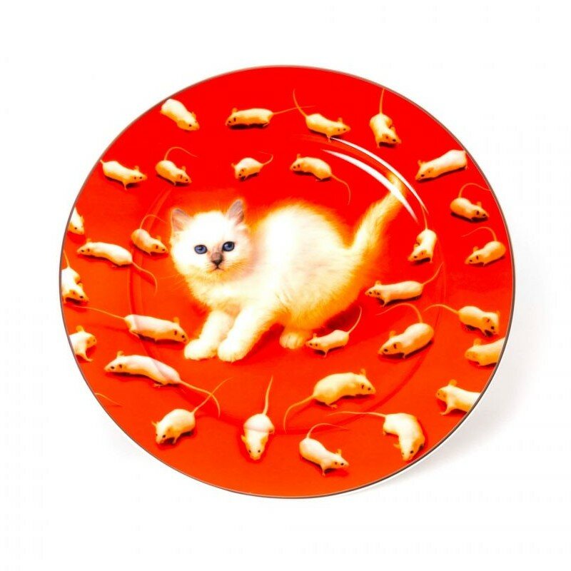 Тарелка Seletti Toiletpaper Porcelain Kitten 16915
