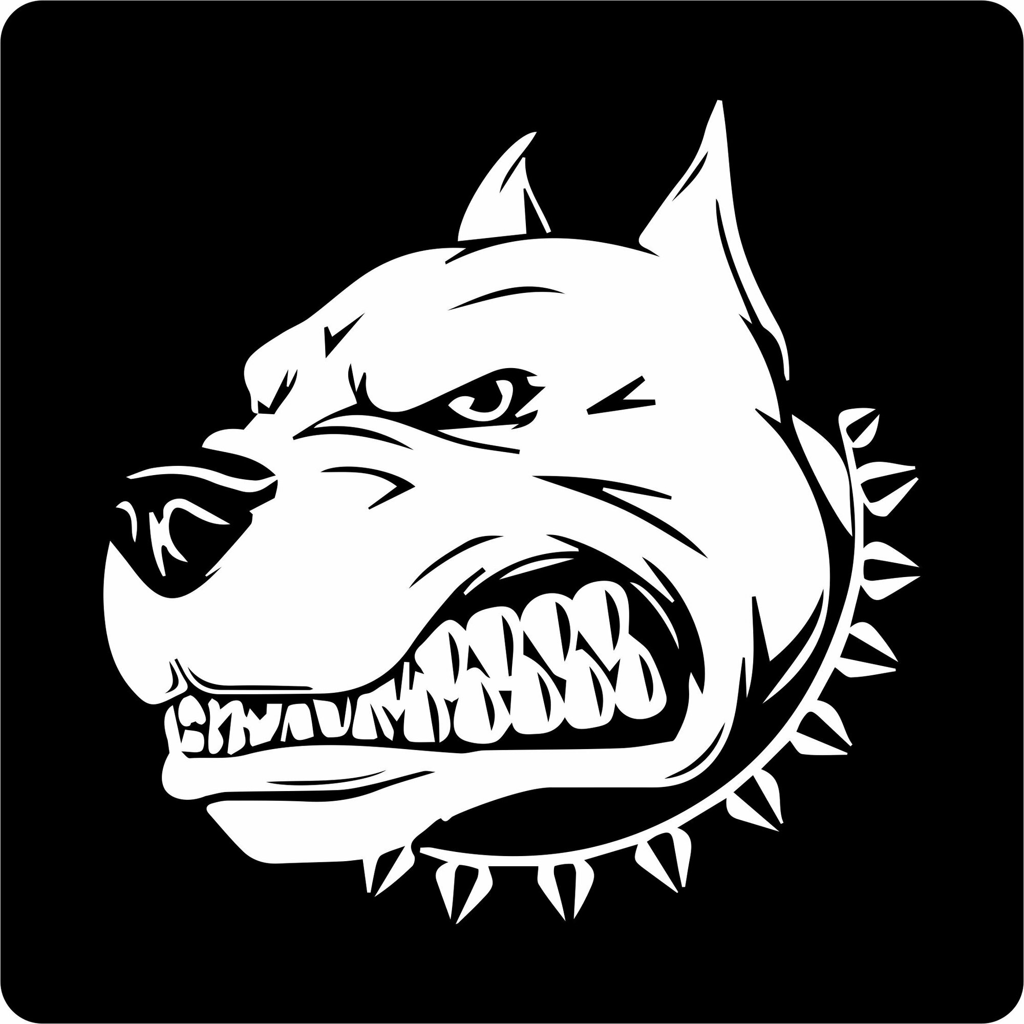 Наклейка на авто Питбуль 20х20 см