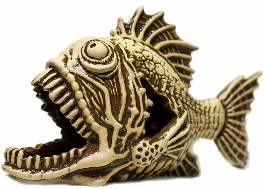 Декорация из терракотовой глины "Пиранья"