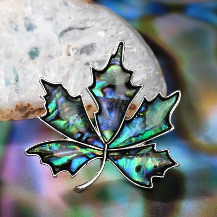 Брошь, ракушка, эпоксидная смола