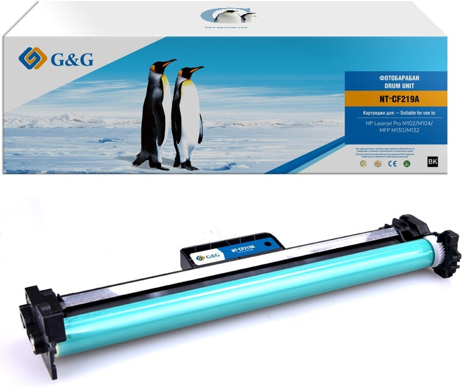 Блок фотобарабана G&G для черно-белой печати 12000 стр, для LJ Pro M102-M104-MFP M130-M132 HP (GG-CF219A)