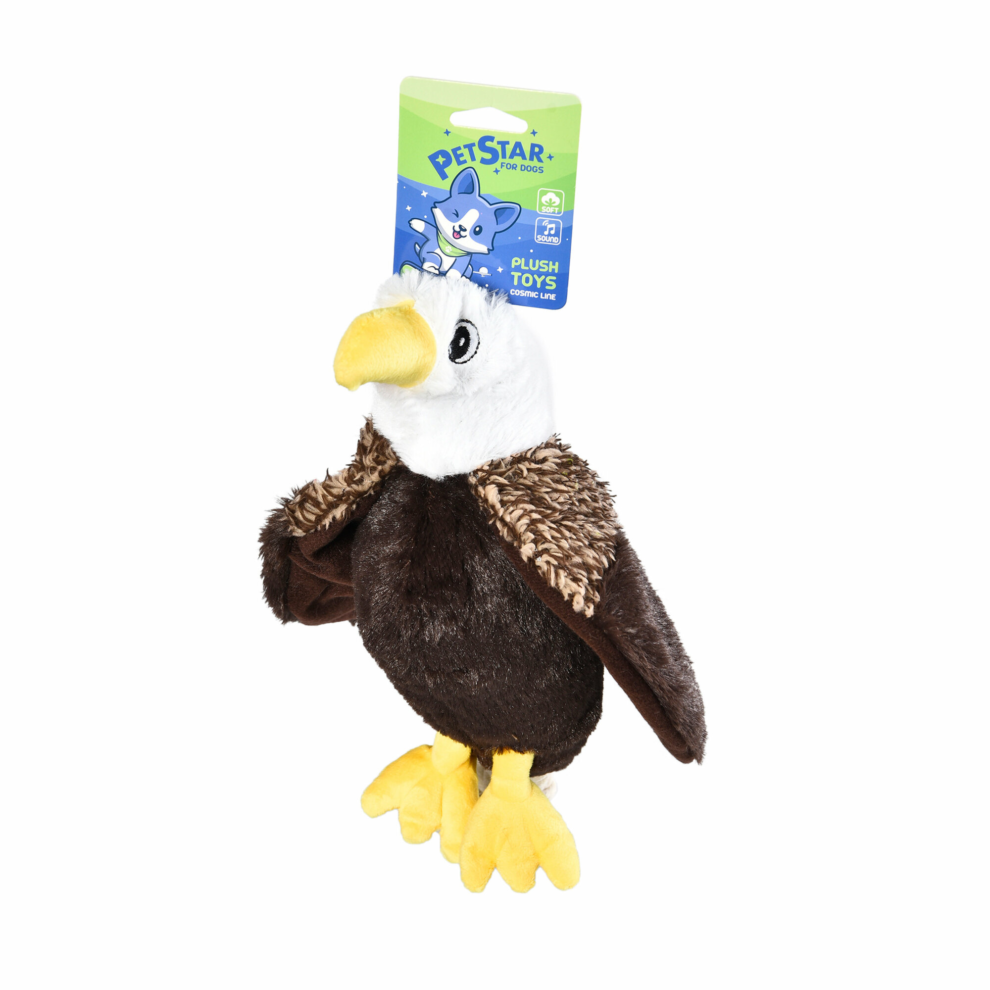 Игрушка шуршащая для собак Орел с пищалкой, длина - 34 см, PET STAR