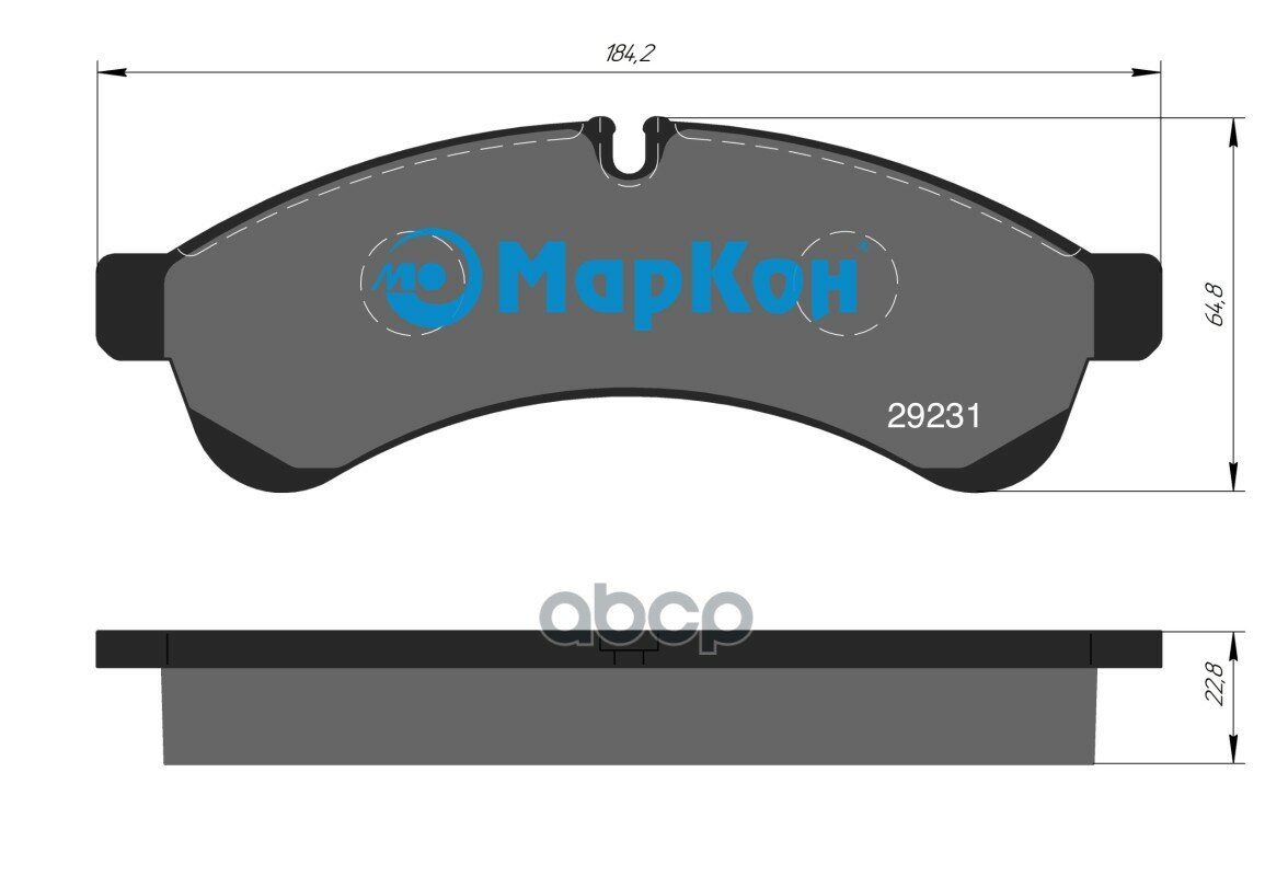 Колодки тормозные МарКон арт. 19500228