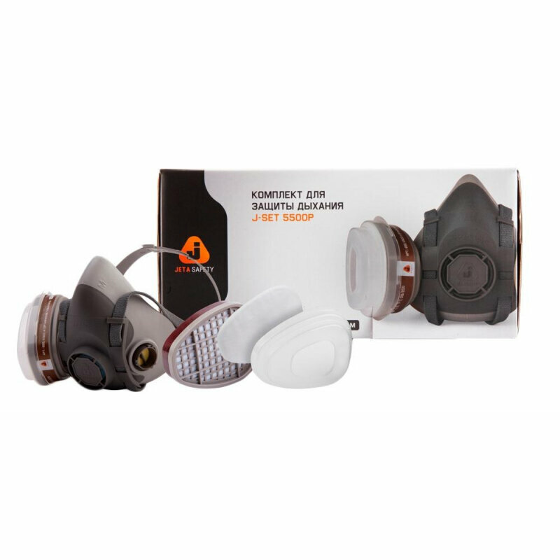 Комплект защитный JetaSafety 5500P(перч, п/маска, фильтр, предфильт, держат)р. L, 1292894