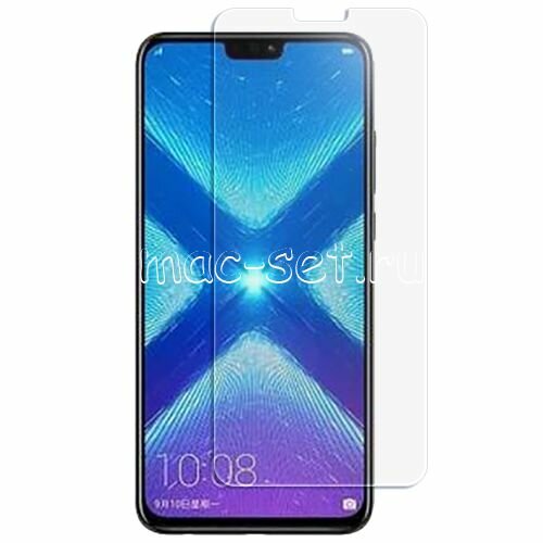 Защитное стекло для Honor 8X прозрачное, на плоскую часть экрана
