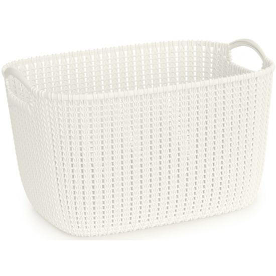 Корзинка Curver L Knit 19л 400*300*230 3670 белый (226379)