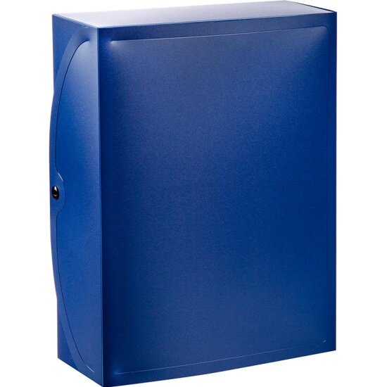 Короб архивный Attache на кнопке 100 мм пластик, синий