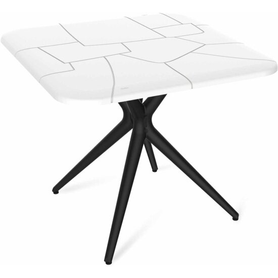 Стол обеденный Sheffilton SHT-TU30/TT30 83/83 белый/черный