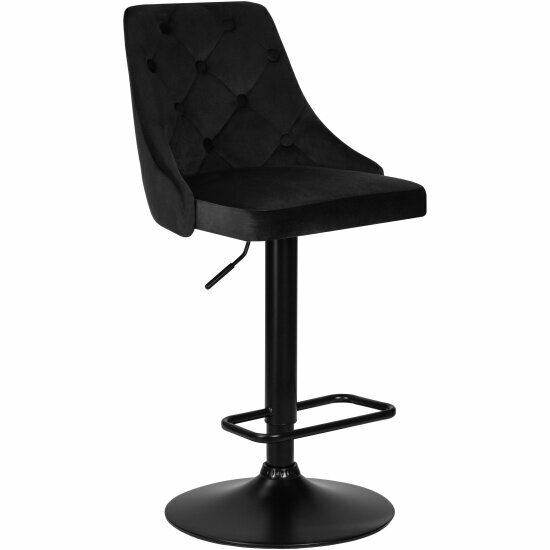 Стул барный Dobrin JOSEPH BLACK (черный велюр (MJ9-101))