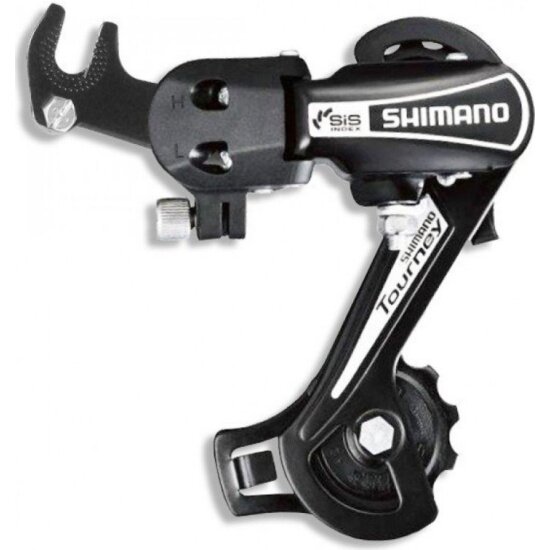 Переключатель задний Shimano Tourney, TY21-B, SS, 6ск, крепление на ось, черн, б/уп.