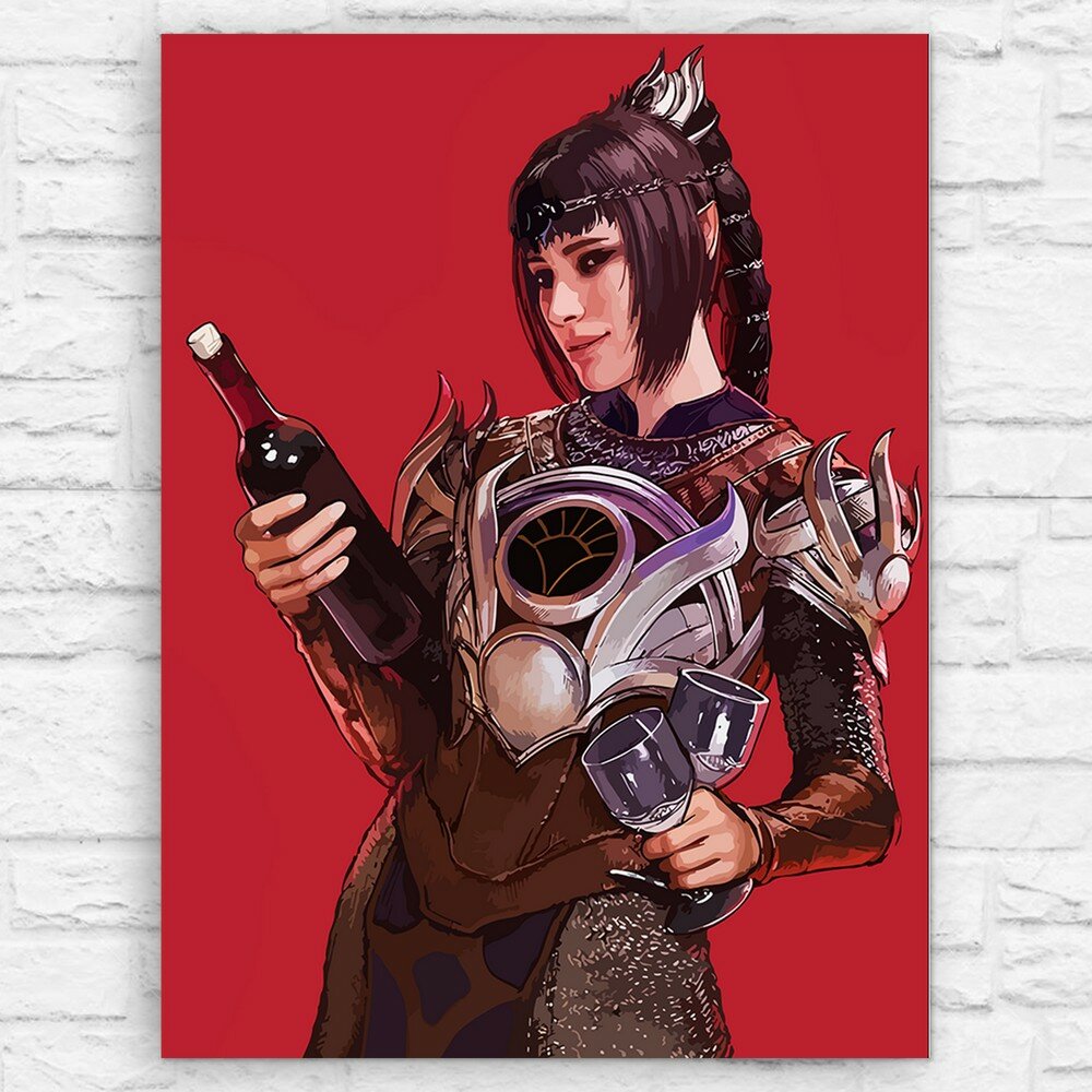 Картина по номерам на холсте игра Baldurs Gate 3 (Балдурс, Шэдоухарт, PS, PC, XBOX, SWITCH) - 12589 В 30x40