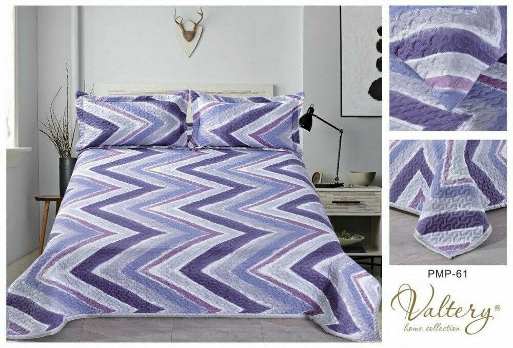 Покрывало Евро 230x250 с наволочками 50х70 Вальтери софткоттон PMP-61