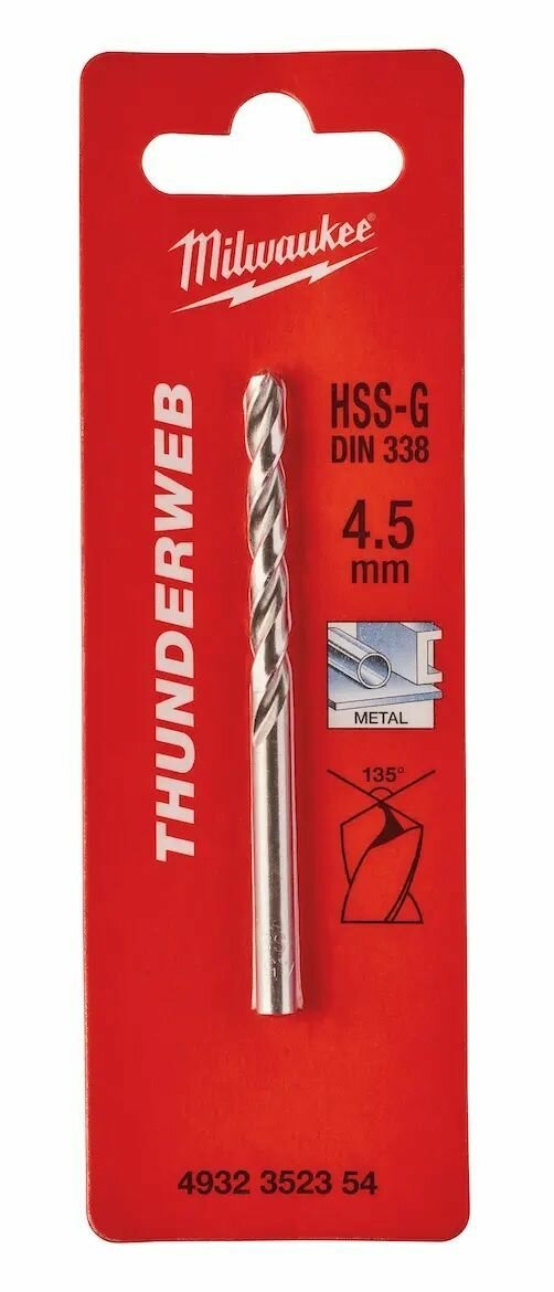 Сверло по металлу Milwaukee Thunderweb HSS-G