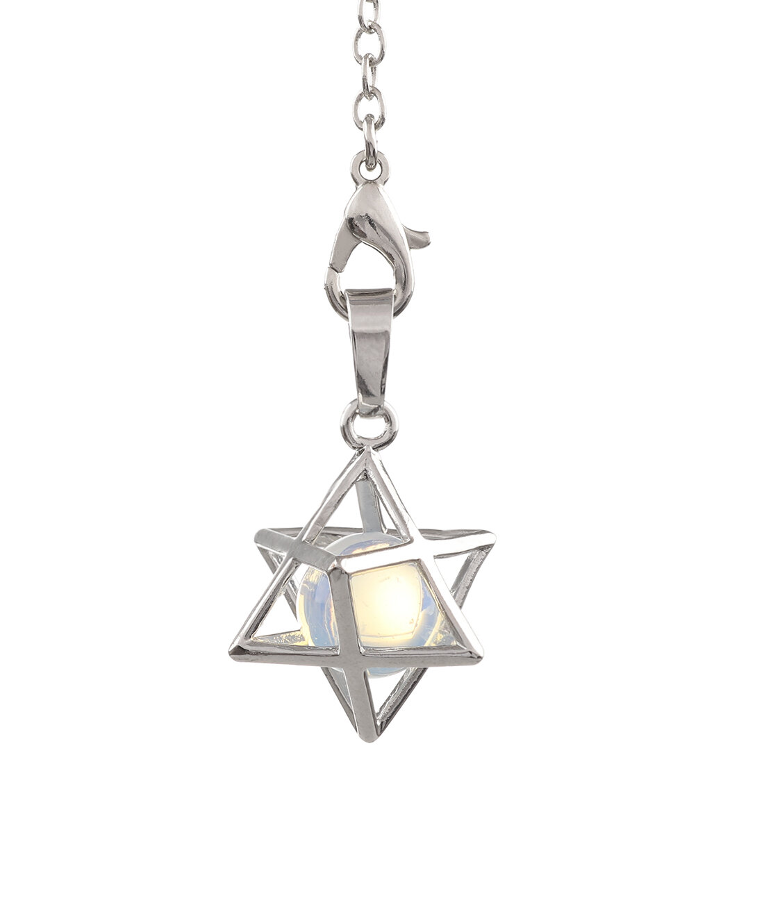 Маятник-меркаба для биолокации SILVARIE "Лунный Камень"