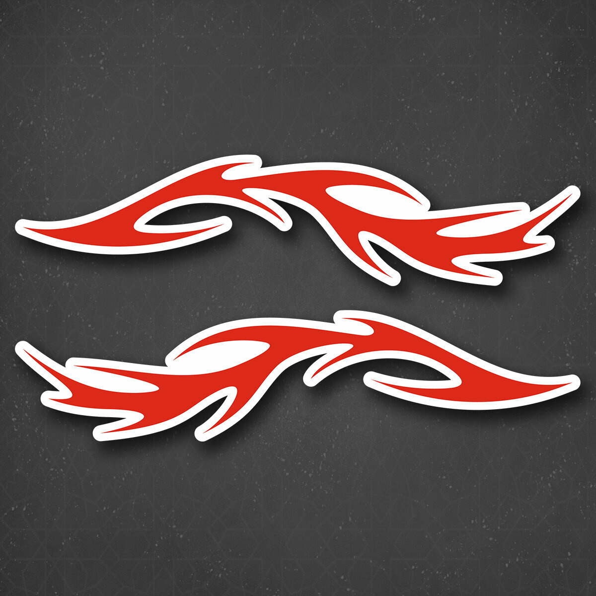 Наклейка на авто "Пламя" 24x5 см