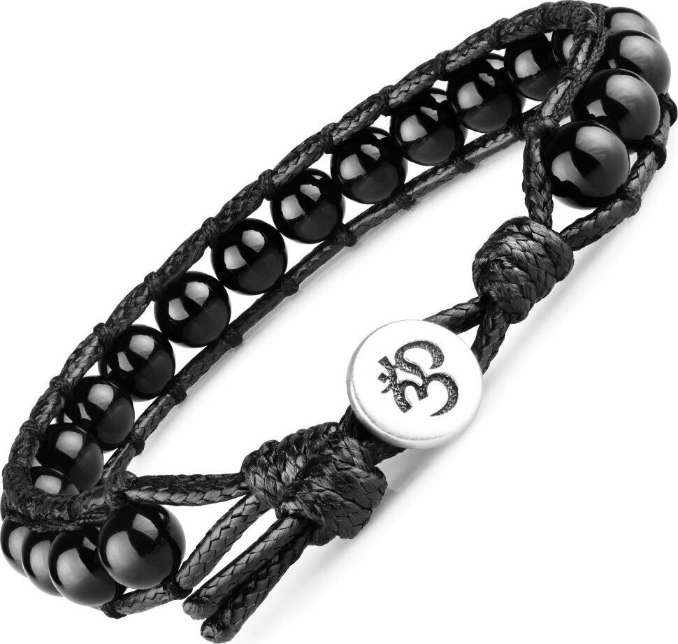 Плетеный браслет, агат