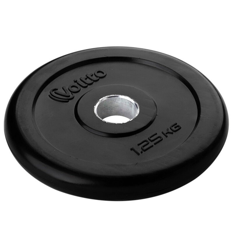 Диск обрезиненный Voitto V-307 1,25 кг, черный (d31)