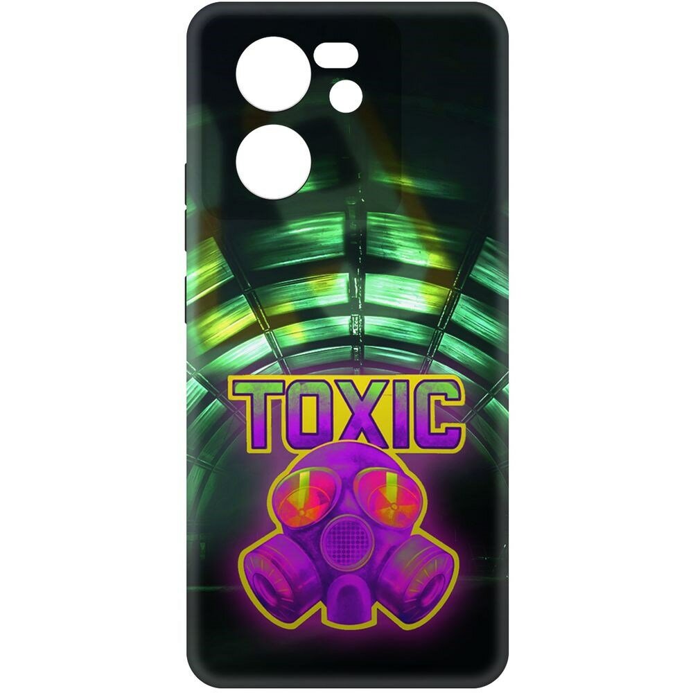 Чехол-накладка Krutoff Soft Case Cтандофф 2 (Standoff 2) - Стикер Toxic для Xiaomi 13T Pro черный