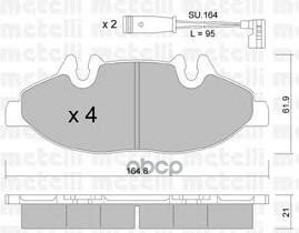 Колодки тормозные Metelli арт. 22-0575-0K