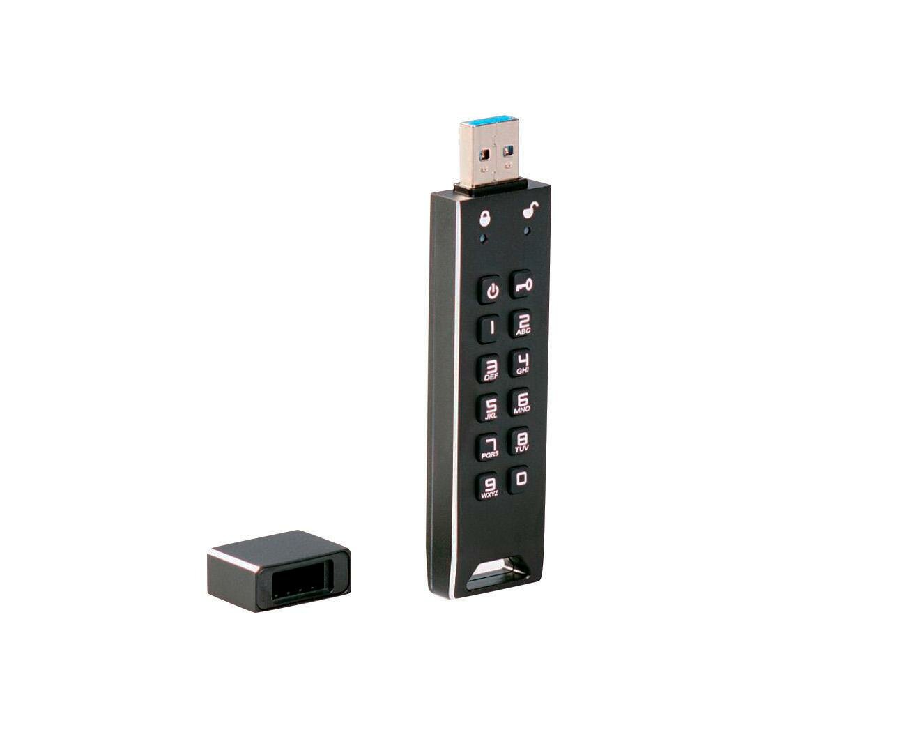 Флешка с пин-кодом DATALOCK PRO 16 GB (W4969RU) USB 3.0 - накопитель с шифрованием. Защищенная флешка емкость памяти 16 Гб.