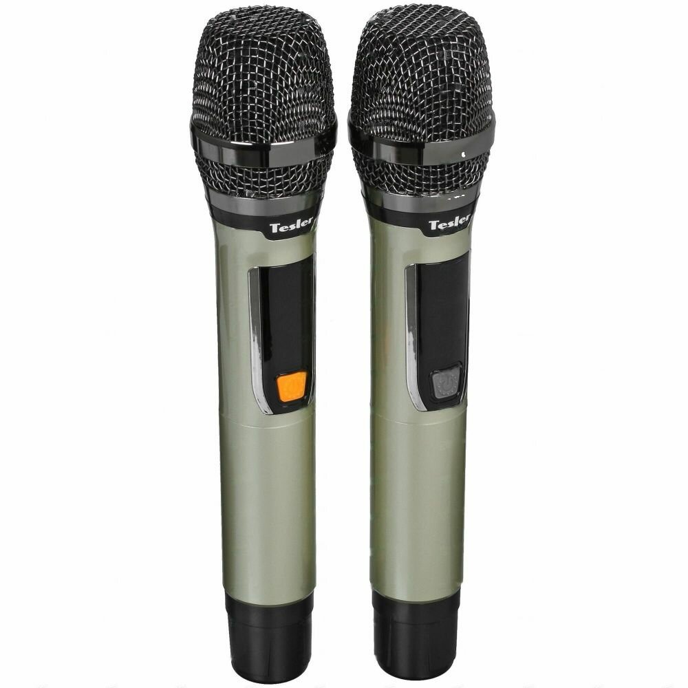 Микрофонный комплект золотистый