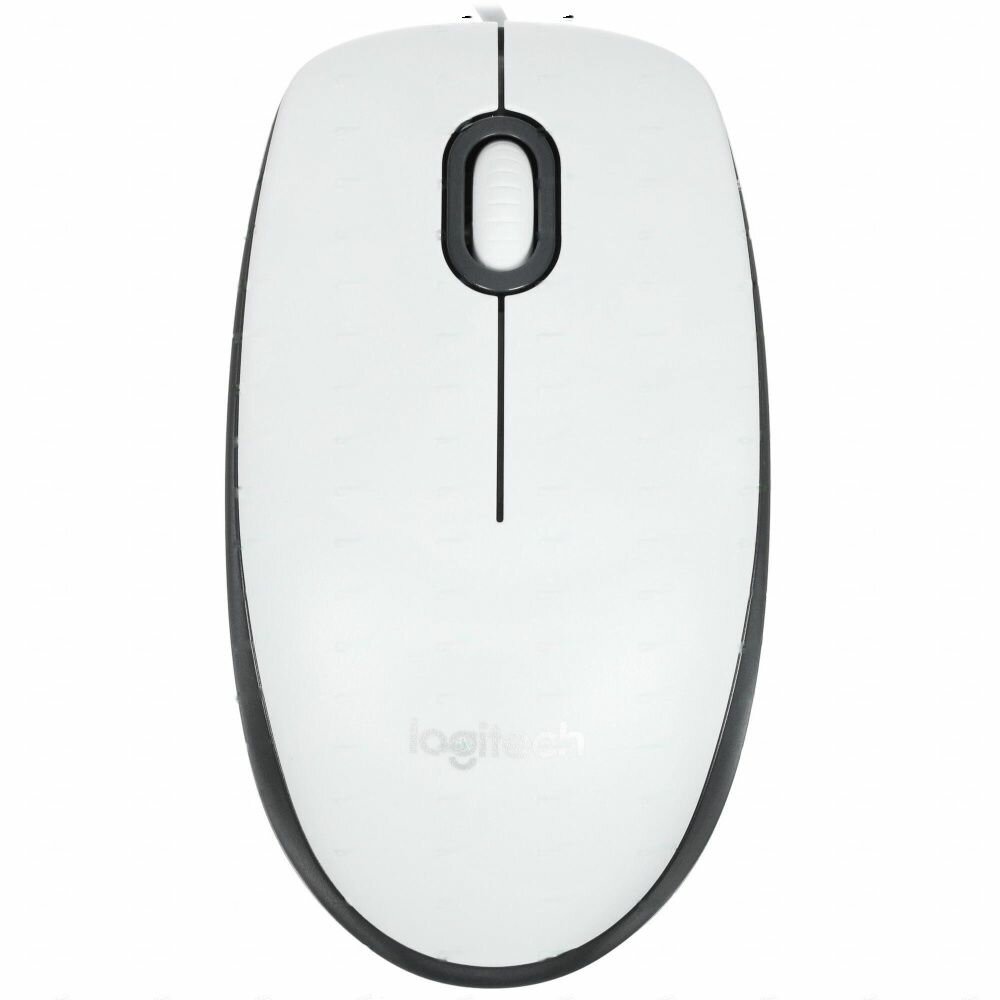 Мышь проводная Logitech M100r 910-005007 белый