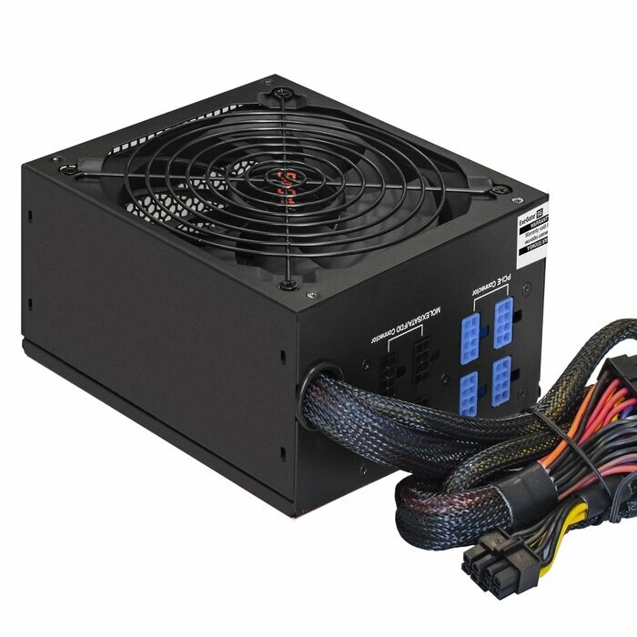 ExeGate Блок питания 800Вт ExeGate 800PPX ATX12V V2.3 (20/24+4/8+6/8pin, вентилятор d140мм) + кабель питания (ret)