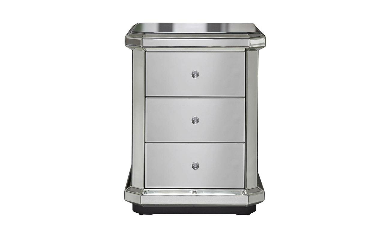 Мебель Garda Decor KFC882 Тумба прикроватная зеркальная 50*43*65см арт. KFC882