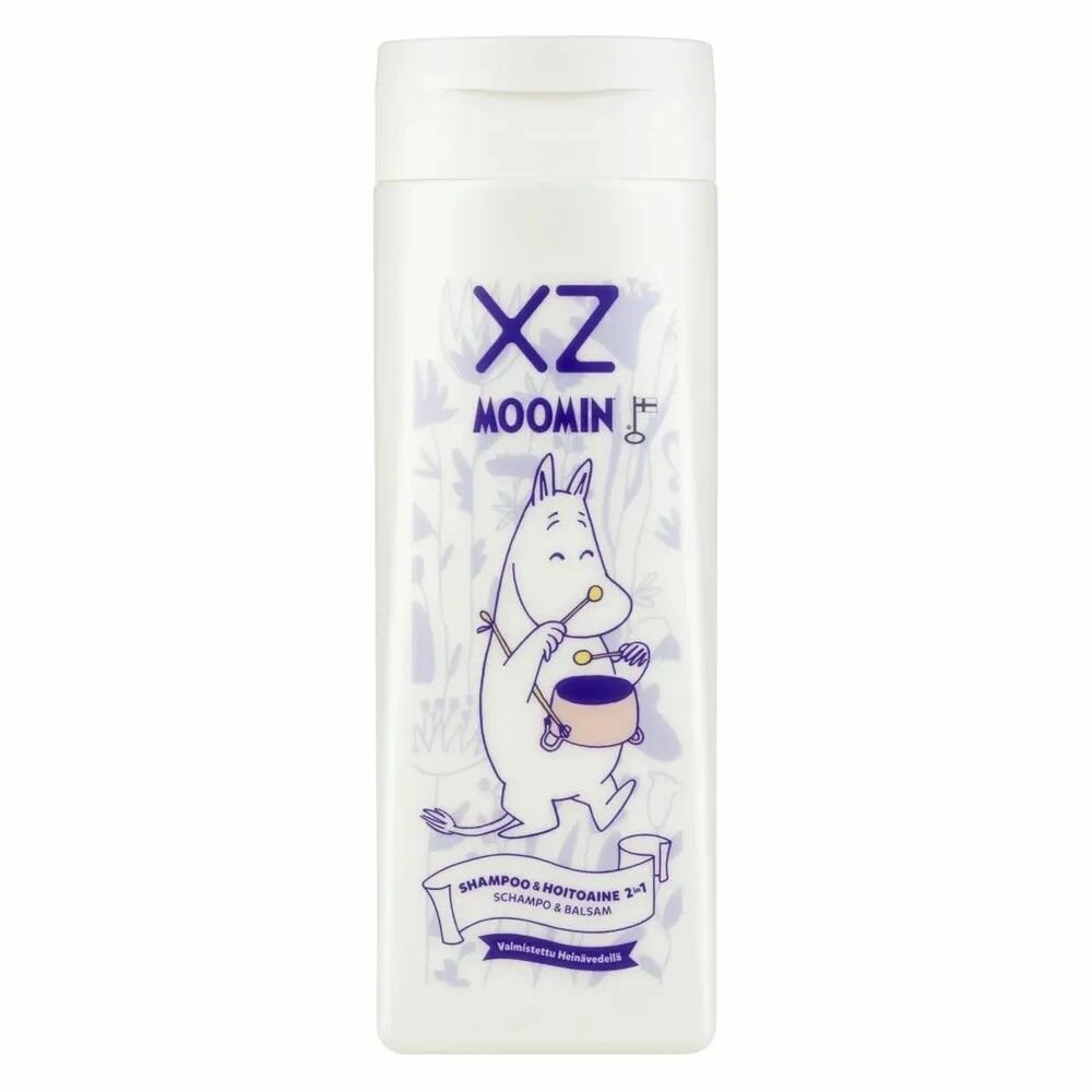 Детский шампунь и бальзам для волос XZ Moomin 2в1, 250 мл (Финляндия)