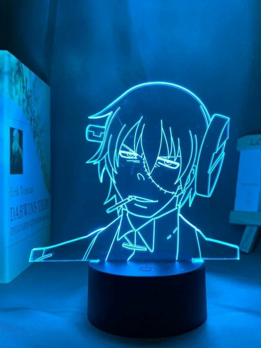 Ночник Аниме Пожиратель душ - Anime Soul Eater. Подарок фанату аниме и манги — декор в комнату с любимыми персонажами, в стиле отаку и японской анимации.