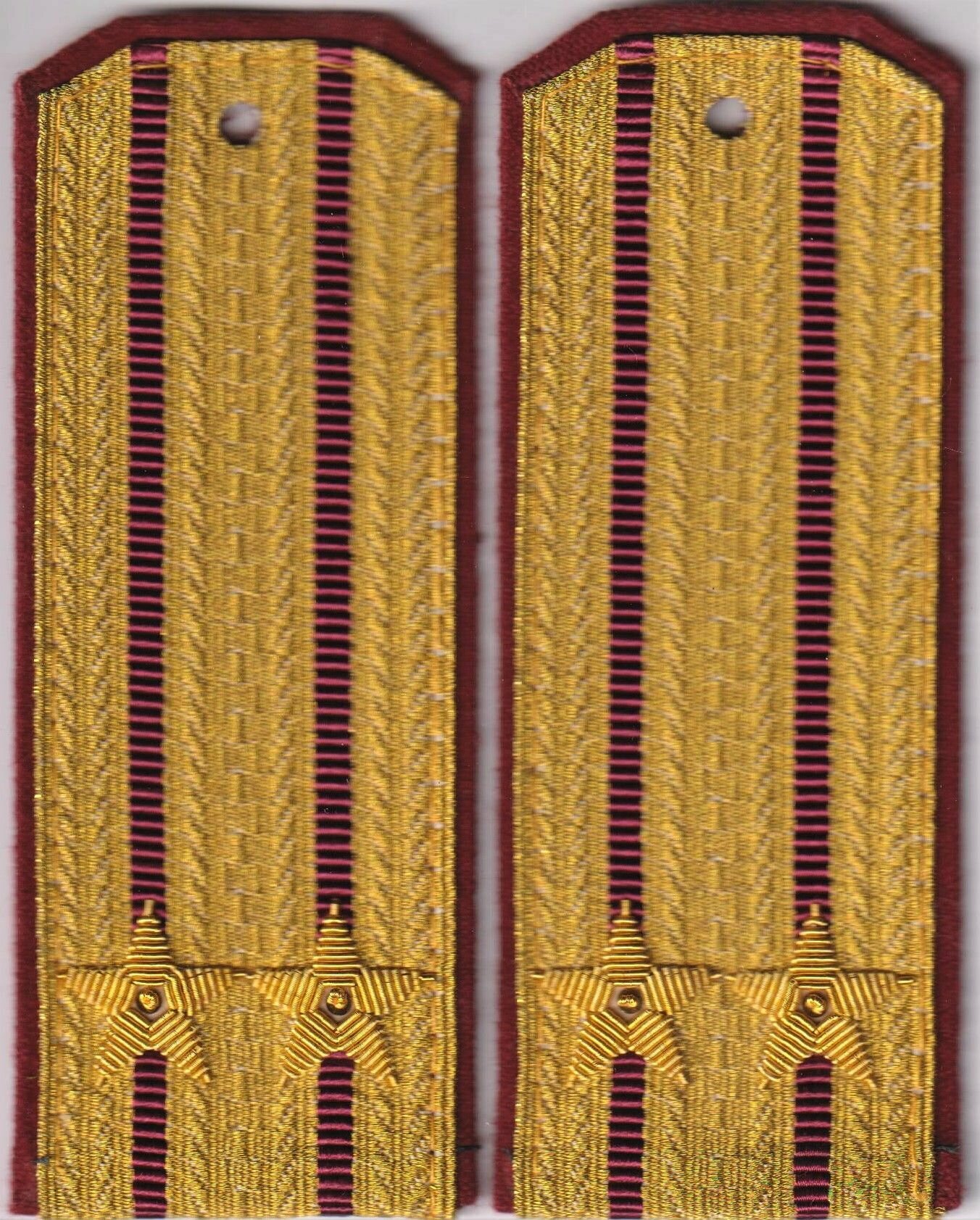 Погоны Росгвардии парадные, подполковник