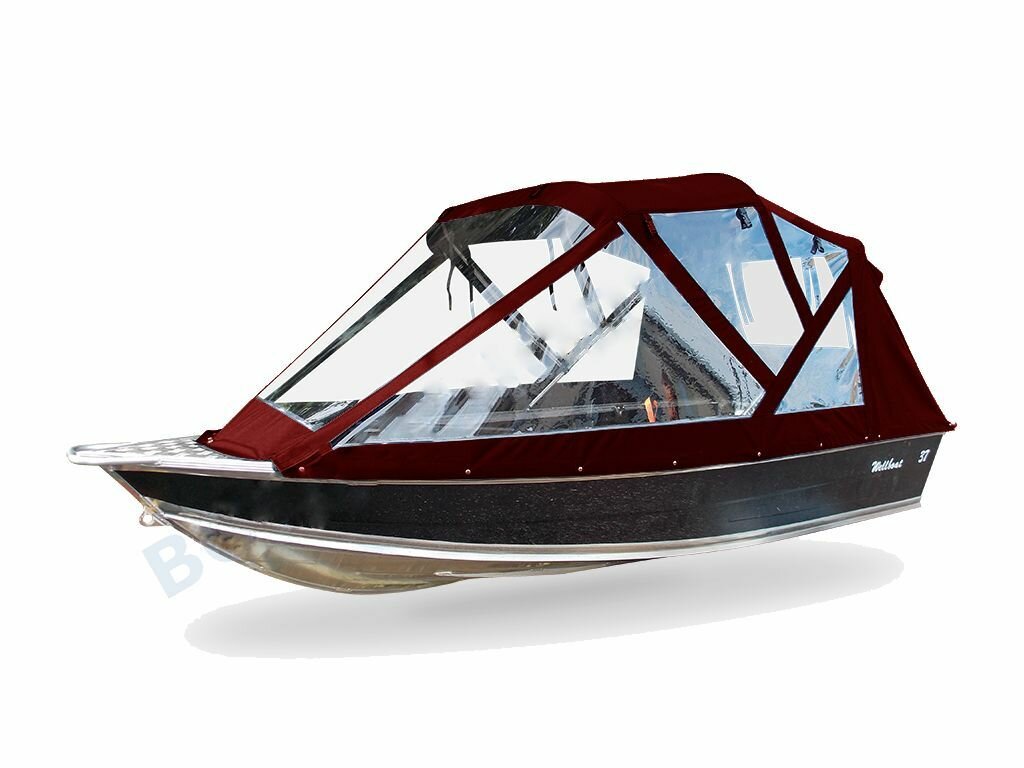 Wellboat-37 Next. Тент ходовой с дугами с креплениями