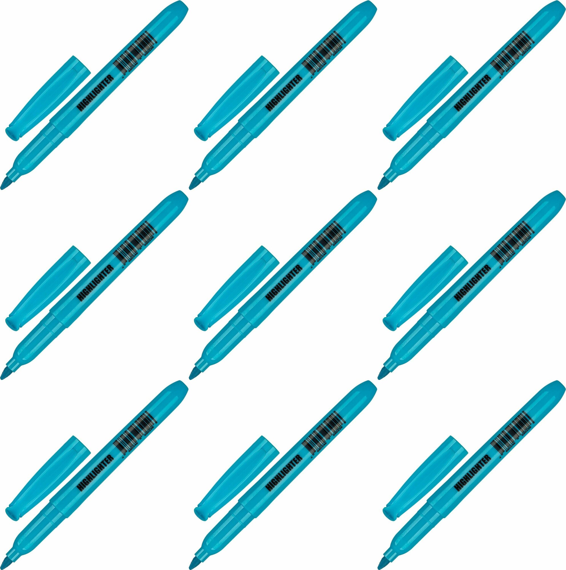 Attache Текстовыделитель Голубой, 1-3,9 мм, 9 шт