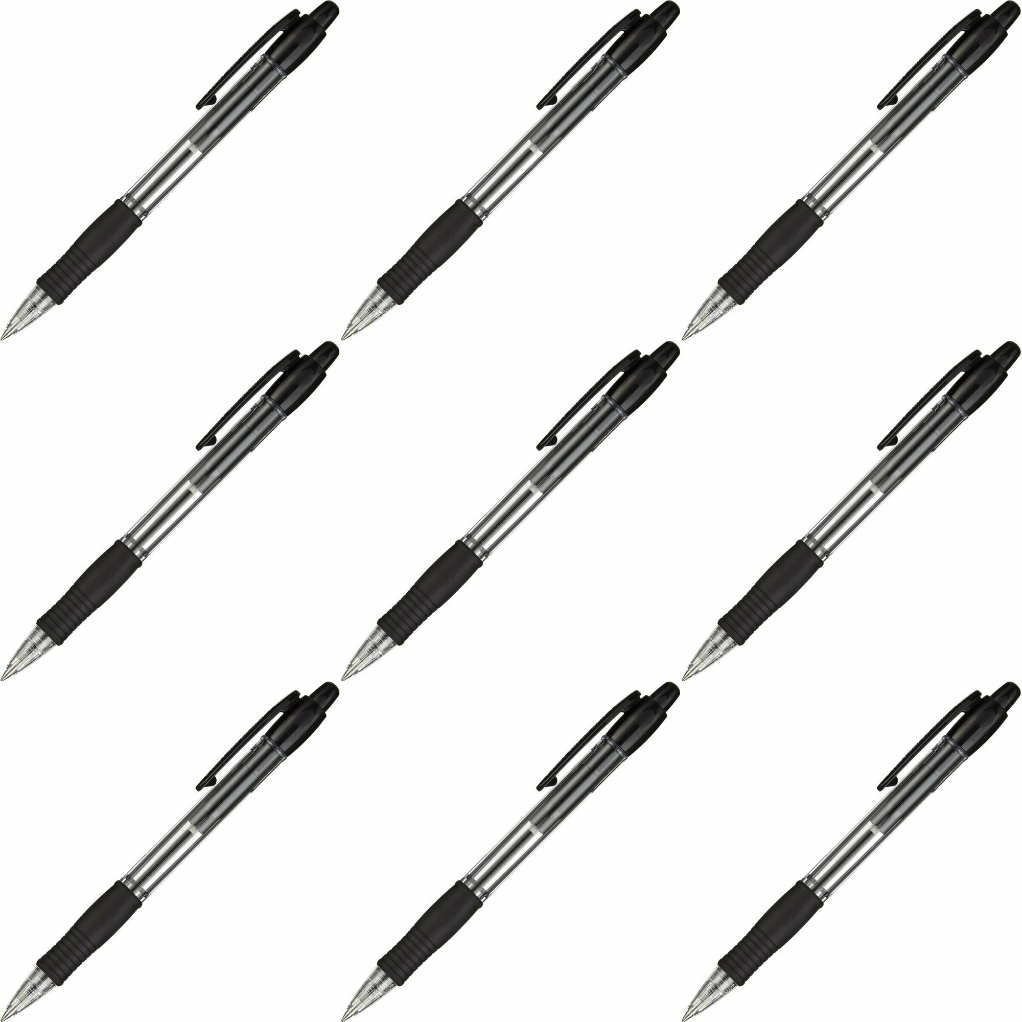 Pilot Ручка шариковая автоматическая Черный, 0.22 мм, 9 шт