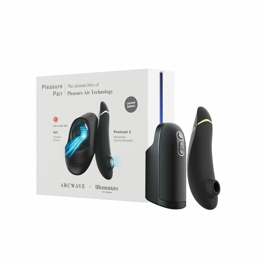 Набор для пар Pleasure Pair: мастурбатор ARCwave Ion + бесконтактный стимулятор Womanizer Premium 2