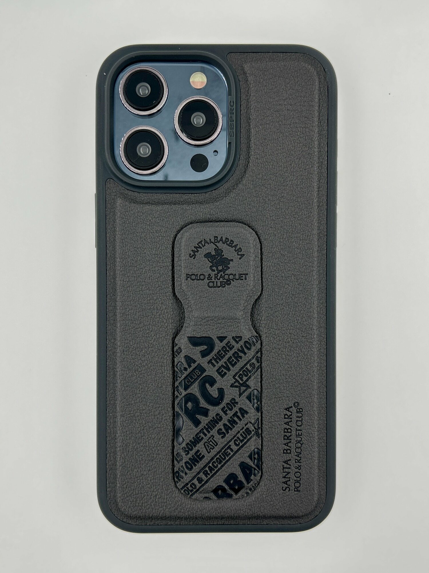 Чехол для Apple iPhone 15 Pro защитный ударопрочный с подставкой искусственная кожа, Серый