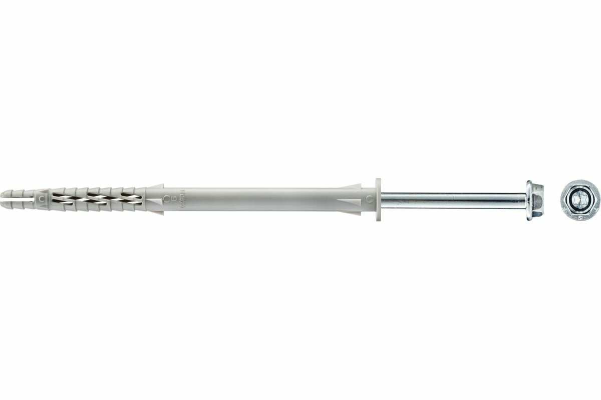 Фасадный дюбель с шурупом Tecfi шлиц TORX прессшайба 10x160 4 шт