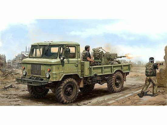 Склеиваемая пластиковая модель советский военный грузовик Г@З-66. Масштаб 1:35