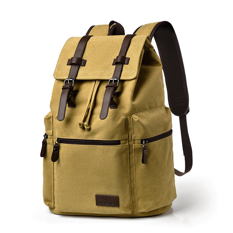 Рюкзак, мужской, холщовый, для путешествий
