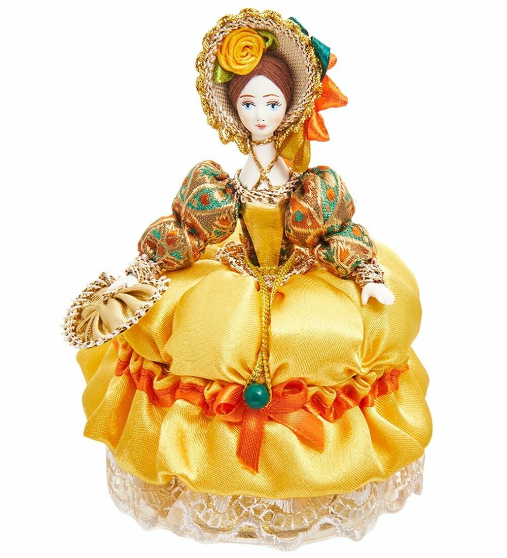 Кукла-шкатулка "Дама с веером" A2152714 РусКукла, Фарфор, текстиль
