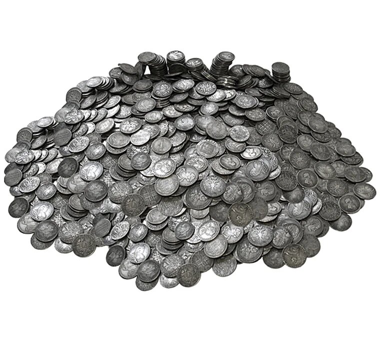 Набор 1000 монет серебряные рубли царской России ОПТом сувенирная копия монеты, нумизматика, деньги для коллекции