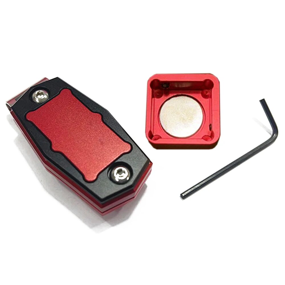 Магнитный держатель для мела, красный, Square Red Black