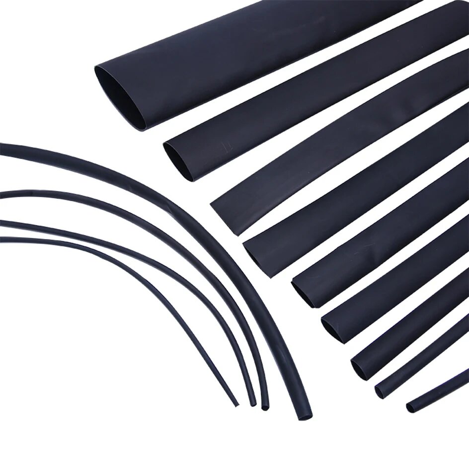 Термоусадочная трубка ПВХ 1,0-14,0 мм 2:1 14.0mm, Black, 1 Meter