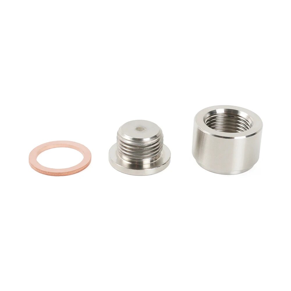 Адаптер-переходник для кислородного датчика O2 из нержавеющей стали с резьбой M18 x 1.5, Flat Style