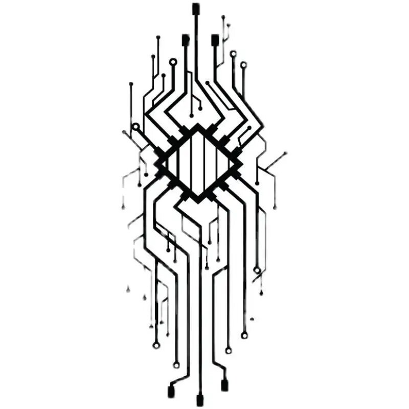 Временная татуировка Cyberpunk, цвет: 5Pcs