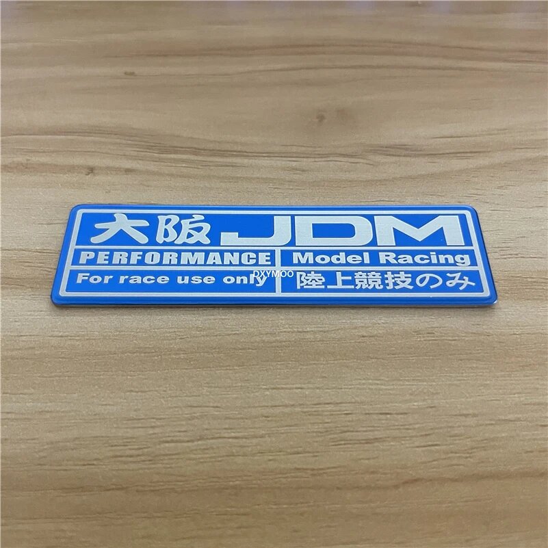 Металлическая наклейка из нержавеющей стали для слов JDM Performance Model Race, лазерная печать, наклейка, авто интерьер, наружная декоративная лента